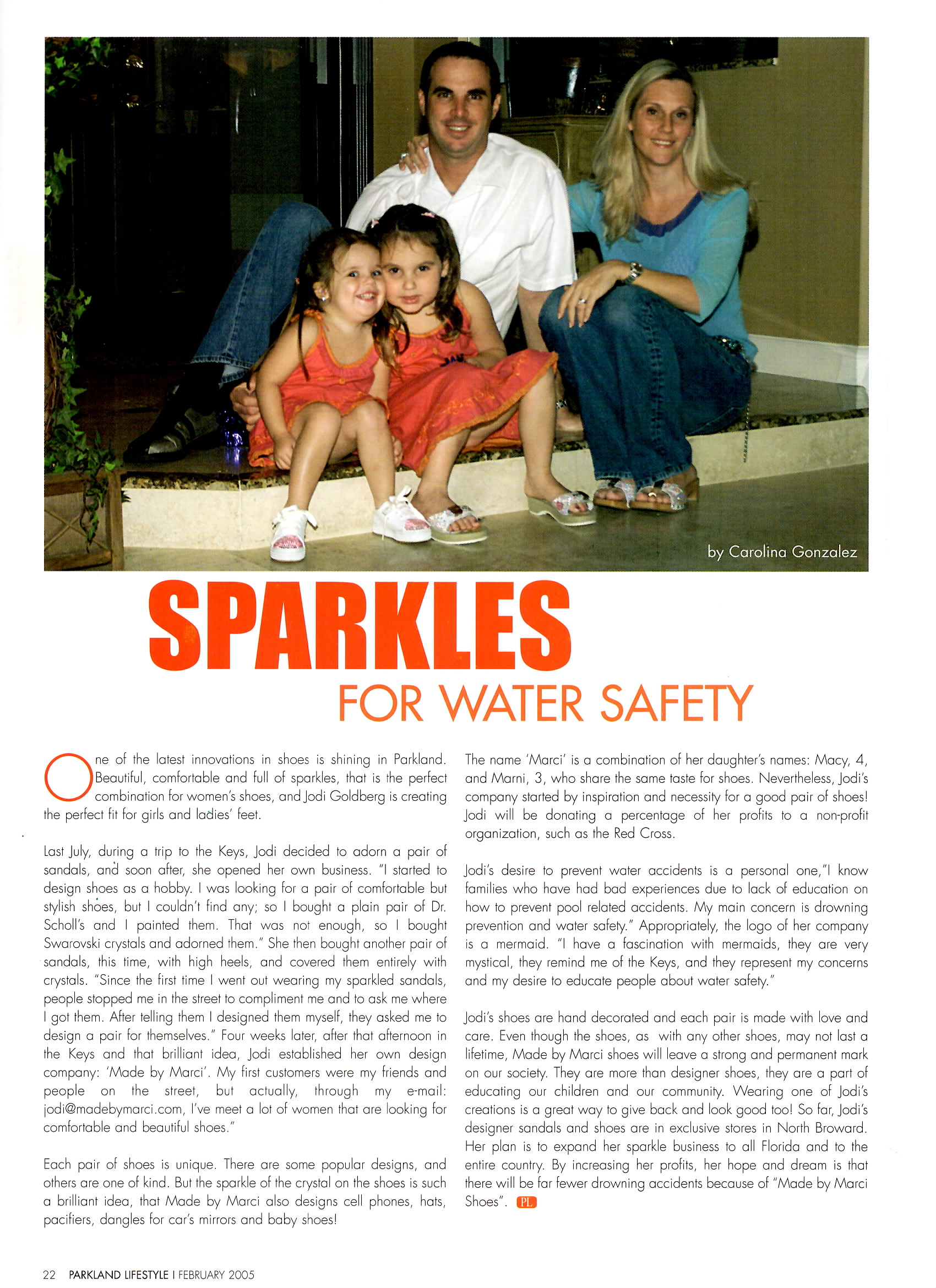 Jodi Goldberg, Sparkles for Water Safety – CarolinasWords