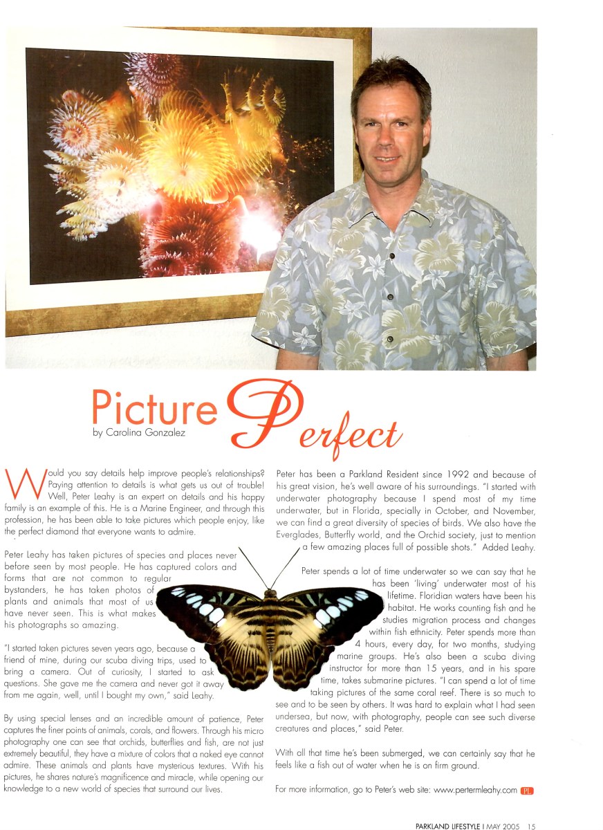Peter Leahy, Picture Perfect. – CarolinasWords
